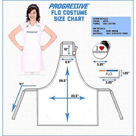 Progressive | Other | Progressive Flo Apron Costume One Size Fits Most ...